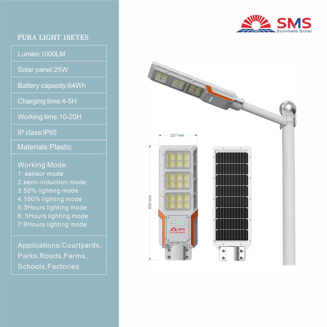 SMS Solar Street Light - Gracesolarenergy